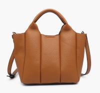 China Functional backpack Bag made of vegan leather with secure top zip closure inside zip pocket two slip pockets and long adjustable strap for everyday for sale