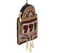 China Spin To Win Coin Purse Key ring and easy open trigger hook Beaded coin small bags for sale