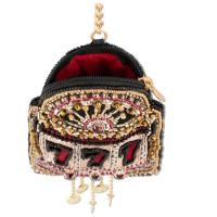 China Spin To Win Coin Purse Key ring and easy open trigger hook Beaded coin small bags for sale