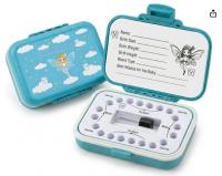 China Tooth Fairy Box & Baby Tooth Keepsake Case for Kids- Natural Wheat Straw & PP Material, Easy-Write EVA Liner for sale