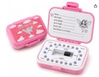 China Tooth Fairy Box & Baby Tooth Keepsake Case for Kids- Natural Wheat Straw & PP Material, Easy-Write EVA Liner for sale
