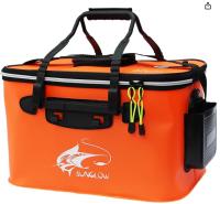 China Grneric Fishing Bucket, 6Gallon/8Gallon/10Gallon Foldable Fish Bucket,Live Fish Container Multi-Functional Live Fish Bait Bucket,Outdoor Camping EVA Fishing Bag and Fish Protection Bucket for sale