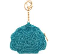 China Blue Cove Coin Purse Purse Key ring and easy open trigger hook Beaded coin small bags for sale