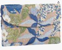 China Embroidery Sequin Beaded Purse Floral Beaded Clutch Flower Evening Bag Clutch Purses for Women for sale