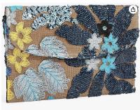 China Embroidery Sequin Beaded Purse Floral Beaded Clutch Flower Evening Bag Clutch Purses for Women for sale