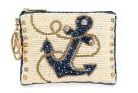 China Hooked Up Coin Purse Eye catching butterfly coin bag with bold beadwork floral patterns playful tassel key ring and zipper closure perfect for small essentials for sale