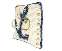 China Hooked Up Coin Purse Eye catching butterfly coin bag with bold beadwork floral patterns playful tassel key ring and zipper closure perfect for small essentials for sale