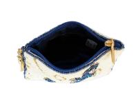 China Hooked Up Coin Purse Eye catching butterfly coin bag with bold beadwork floral patterns playful tassel key ring and zipper closure perfect for small essentials for sale