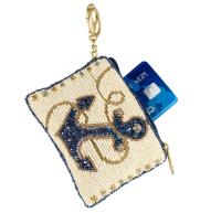 China Hooked Up Coin Purse Eye catching butterfly coin bag with bold beadwork floral patterns playful tassel key ring and zipper closure perfect for small essentials for sale