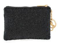 China Play it Again Coin Purse Eye catching butterfly coin bag with bold beadwork floral patterns playful tassel key ring and zipper closure perfect for small essentials for sale