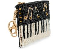 China Play it Again Coin Purse Eye catching butterfly coin bag with bold beadwork floral patterns playful tassel key ring and zipper closure perfect for small essentials for sale