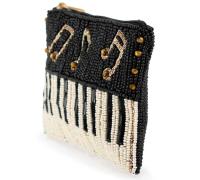 China Play it Again Coin Purse Eye catching butterfly coin bag with bold beadwork floral patterns playful tassel key ring and zipper closure perfect for small essentials for sale