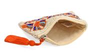 China America & Beyond Seashell Pattern Beaded Coin Pouch || Hand-Beaded Shell Purse|| Zip Coin Purse for Women|| Coastal Mini Pouch for sale