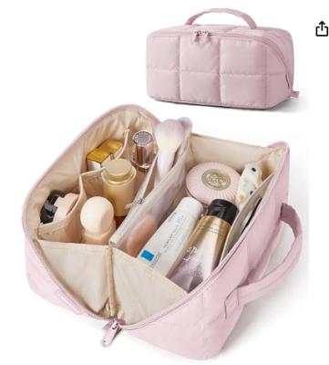 China Travel Makeup Bag, Wide Open Toiletry Organizer 9.84 * 5.12 * 5.12