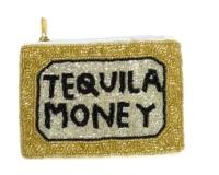 China Ladies Tequila Money Fully Beaded Coin Purse 5.5 * 4.5 * 0.5inch for sale