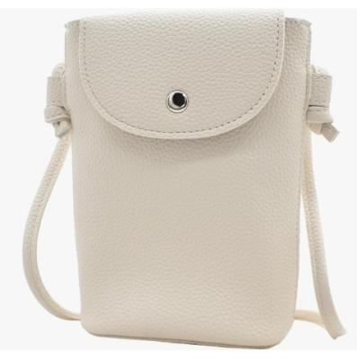 China Cell Phone Bag PU Leather Small Shoulder Bag with Adjustable Strap Crossbody Phone Purse,Concert Bag,Soft PU Leather,Tidy Stitching,Snap Button Closure,Bag for Phone,Keys,Cards & Gloss for sale