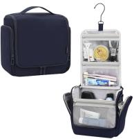 China Hanging Toiletry Bag for Men, Travel Makeup Bag for Women, Blue Large Toiletries Organizer Bag Water-resistant Shaving Dopp Kit Shower Pouch Bathroom Hygiene Bag, Carry-on Travel Essentials for sale