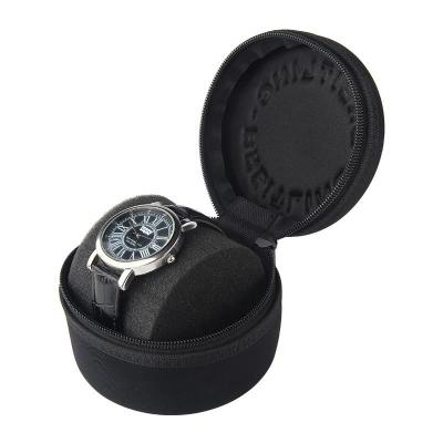 China Custom EVA Watch Jewelry Box Velvet Lining 4mm Thick Black Carrying Case for sale