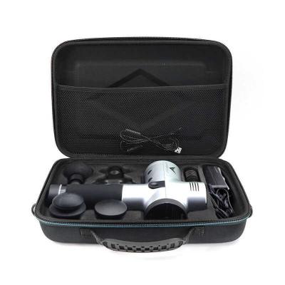 China Custom 600D Polyester EVA Massage Gun Case 75 Degree Hard Shell Travel Storage for sale