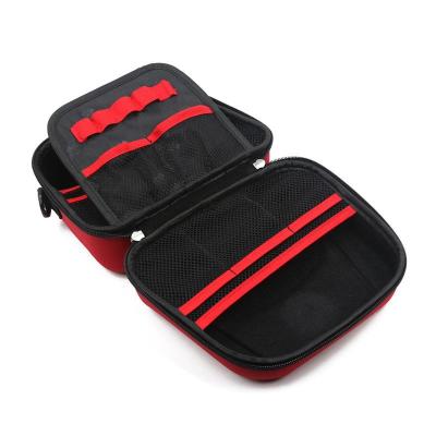 China Customizable EVA First Aid Kit Case 600D Polyester Portable Medical Grade Carrying Case with Mesh Pockets for sale