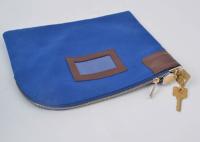 China Heavy Duty 70D Nylon Zipper Bank Bags with 7 Pin Locking Security for Cash Handling for sale