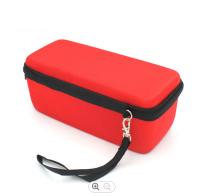 China Custom PU Leather EVA Speaker Case Shockproof Hard Shell Bag with Strap 4mm Thickness for sale