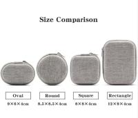 China Waterproof Mini EVA Hard Travel Case with Velvet Lining for Earphones Custom Size 4mm EVA for sale