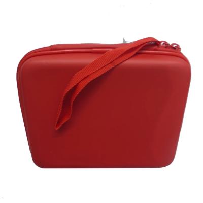 China Red EVA Electronic Organizer Bag 30x16x3cm Hard Shell Zipper Case Custom OEM for sale