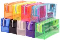 China EVA Pencil Case Hard Plastic Transparent Pouch with Soft Lining Protective Storage for Pens Pencils and Small Stationery Items for sale