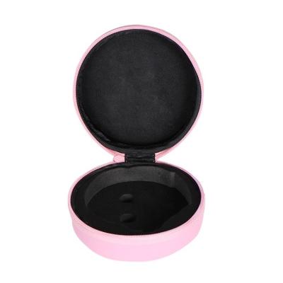 China Customizable Pink Spandex PU Hard EVA Watch Travel Case 12x8x5cm Shockproof Waterproof for sale