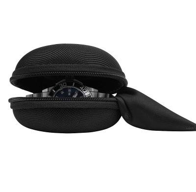 China Custom Round EVA Watch Case 4.25x2.5x1.5 Inch Shockproof Waterproof Travel Storage Box for sale