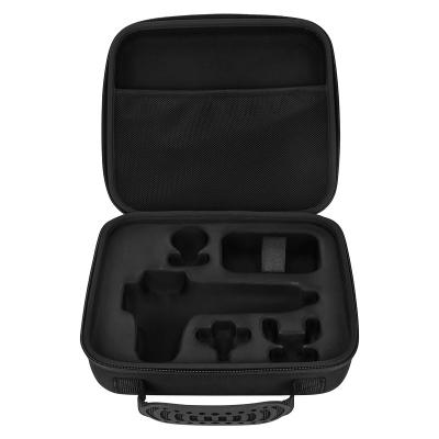 China Customizable Black EVA Massage Gun Case 26x24x9cm Shockproof Waterproof 1680D Polyester for sale