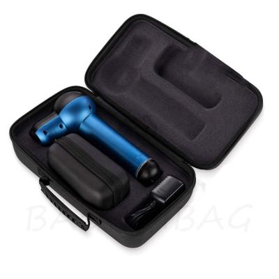 China Black Hard Shell 1680D Massage Gun Case 16x16x5.5cm EVA Foam Molded Interior for sale