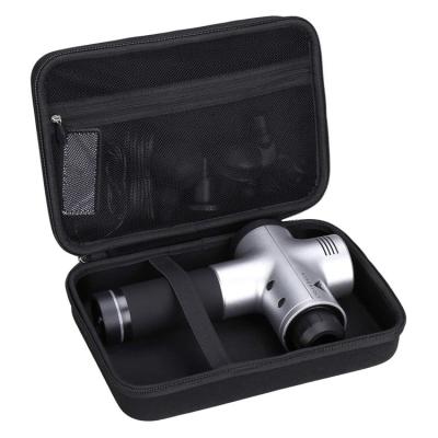 China Custom Embossed Logo EVA Massage Gun Case 16x16x5.5cm Hard Shell Protective Storage for sale