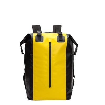 China 30L Waterproof Backpack PVC Tarpaulin Outdoor Hiking Camping Bag Custom Color for sale