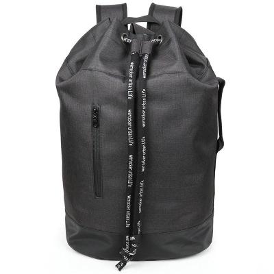 China 210D Nylon Waterproof Laptop Backpack 30x51x18cm Drawstring Closure College Bag OEM ODM for sale