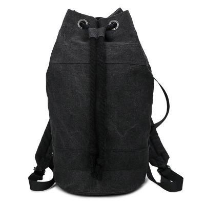 China Custom Canvas Drawstring Backpack 49x26x26 cm 210D Nylon Waterproof Travel Bag with Shoulder Strap for sale