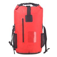 China Waterproof PVC Tarpaulin Beach Backpack 28x62cm Outdoor Hiking Rucksack for sale