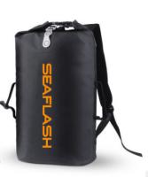 China IP65 Waterproof PVC Tarpaulin Beach Backpack 28x62cm Outdoor Hiking Swimming Bag for sale