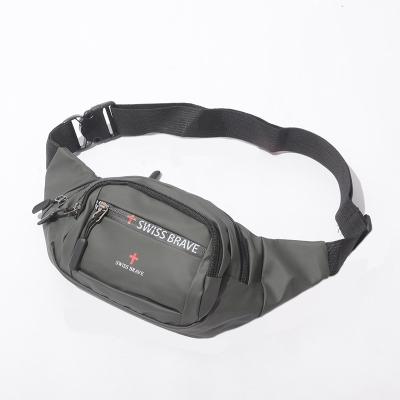 China OEM Waterproof Nylon Waist Bag 28x62cm with Silk Screen Logo Custom Hip Pack for sale