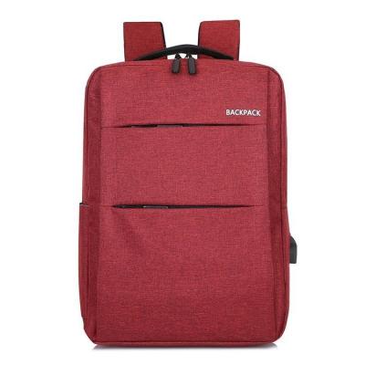 China Nylon Waterproof Laptop Rucksack 41x28x12cm with USB Charger Port 4 Colors for sale