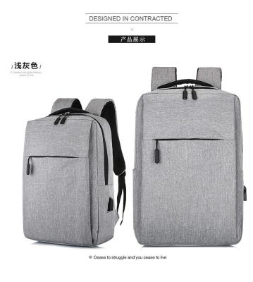 China Waterproof Nylon USB Laptop Backpack 41x28x12cm Two Zipper Pockets for sale