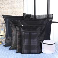 China 600D Polyester Mesh Laundry Washing Bag 24x16x7cm for Lingerie Clothes for sale