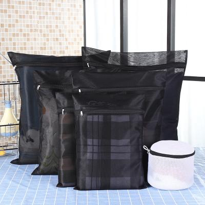China 600D Polyester Mesh Laundry Washing Bag 24x16x7cm for Lingerie Clothes for sale