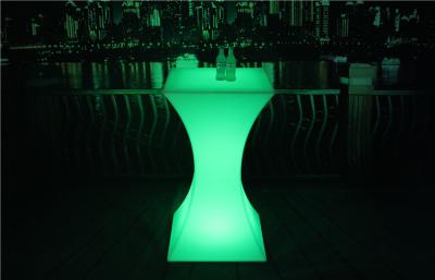 China Portable White LED Pub Table 6 Hours Charging Time LED Lighting Furniture for sale