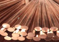 China Bright 8mm 1 Inch Solid Copper Rod Stock Sand Blast Cold Rolled for sale