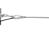 China 100m Span Preformed Dead End Clamp , Aluminum Clad Steel Preformed Dead End Cable Grips for sale