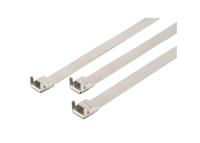 China Naked Stainless Steel Locking Ties 12mm 15mm 19mm for sale