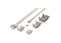 China SS304 Ear Lock Stainless Steel Banding Buckles 1/4 3/4 for sale