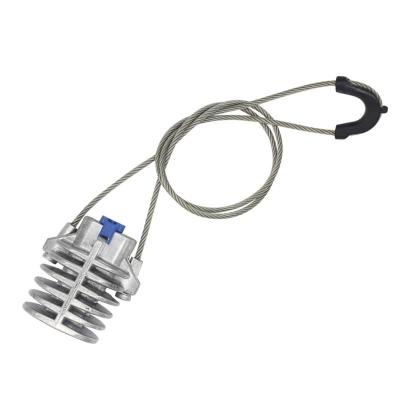 China Aluminium Alloy 7KN ADSS Anchor Clamp For Hanging Cable for sale